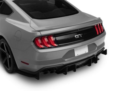 Mustang HDPE Rear Diffuser V2; Matte Black (18-23 Mustang GT; 20-23 ...
