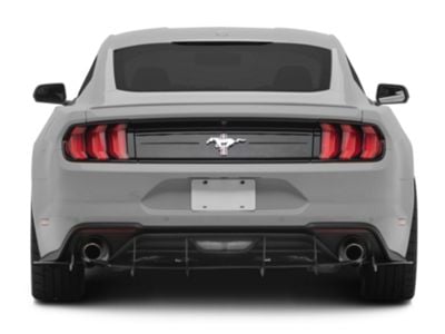 Mustang HDPE Rear Diffuser V3; Matte Black (18-23 Mustang EcoBoost w/o ...