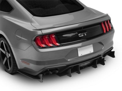 Mustang HDPE Rear Diffuser V3; Matte Black (18-23 Mustang GT; 20-23 ...