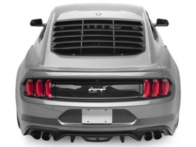 Mustang Performance Style Rear Window Louvers; Primer Black (15-23 ...