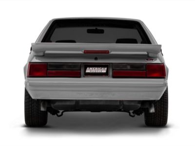 Mustang Rear Bumper Cover with Mustang Lettering; Unpainted (87-93 ...