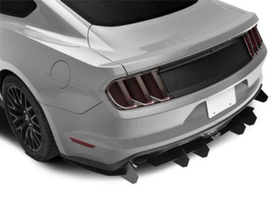 Mustang Rear Diffuser; Matte Black (15-17 Mustang GT Non-Premium ...