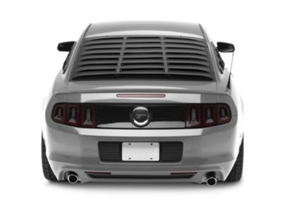Mustang Vintage Style Rear Window and Quarter Window Louver Kit; Matte ...