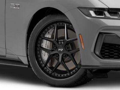 Niche Mustang Vice Gloss Black with Matte Black Lip Wheel; 20x9; 35mm ...