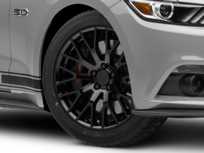 Mustang Performance Pack Style Gloss Black Wheel; 19x8.5 (15-23 Mustang ...