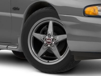 Race Star Mustang 92 Drag Star Bracket Racer Metallic Gray Wheel; Front ...
