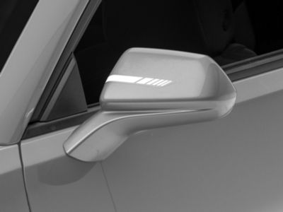 SEC10 Camaro Side Mirror Hash Stripes; White 430331 (Universal; Some ...