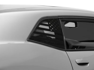 SEC10 Challenger Quarter Window Flag Decal; Gloss Black CH16513 (08-23 ...