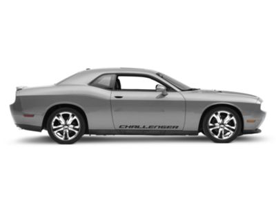 Mopar Licensed by SEC10 Challenger Rocker Stripes; Matte Black CH11103 ...