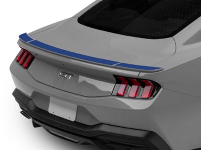 SEC10 Mustang Factory Blade Rear Spoiler Accent Decal; Blue 440581 (15 ...
