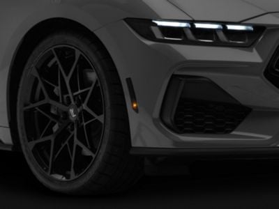 SEC10 Mustang Front Marker Light Tint; Smoked 437852 (24-25 Mustang ...