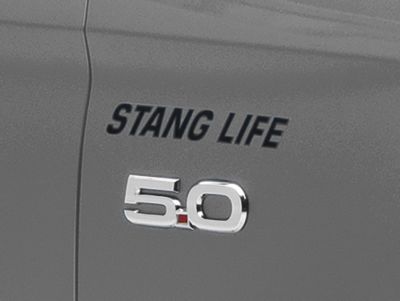 SEC10 Mustang Stang Life Decal; Matte Black 431196 - Free Shipping