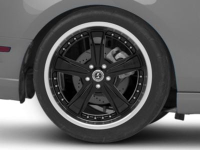 Shelby Mustang Razor Gloss Black Wheel; Rear Only; 20x10 SB198B2167 (10 ...