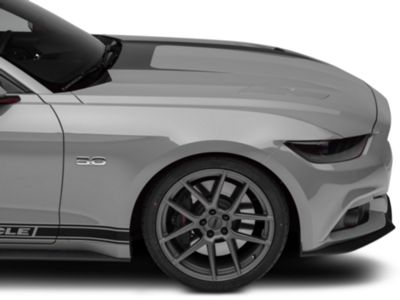 SEC10 Mustang Hood Graphic Decal; Matte Black 433785 (15-17 Mustang GT ...