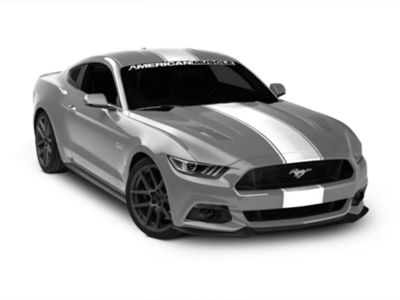 SpeedForm Mustang Super Snake Style Stripes; White 434441 (15-23 ...