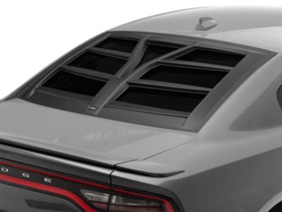 Charger Torch Rear Window Louvers; Satin Black (11-23 Charger) - Free ...